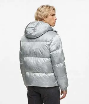 Karl Lagerfeld Padded Hooded Jacket - Grey