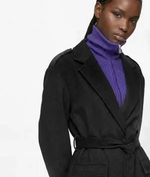 KL JEANS Wool-blend Wrap Coat
