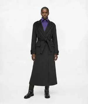 KL JEANS Wool-blend Wrap Coat - Tornado