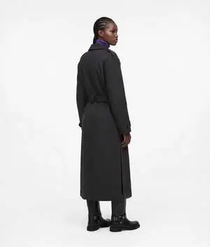 Karl Lagerfeld Wool-blend Wrap Coat - Tornado