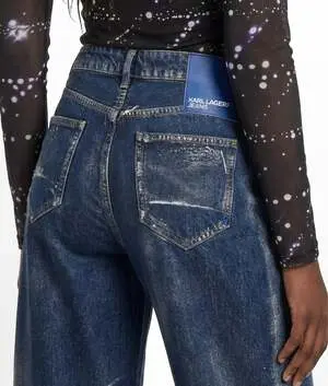 Karl Lagerfeld Utility Cargo Relaxed Fit Jeans