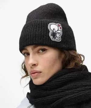 Karl Lagerfeld Ikon Patch Beanie
