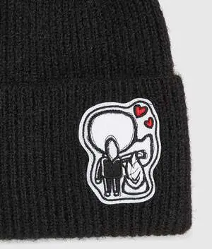 Karl Lagerfeld Ikon Patch Beanie