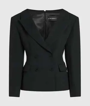 Karl Lagerfeld Wide Shoulder Blazer