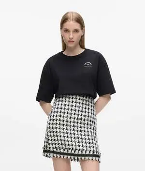 Karl Lagerfeld Rue St-guillaume Organic Cotton Oversized T-shirt - Black