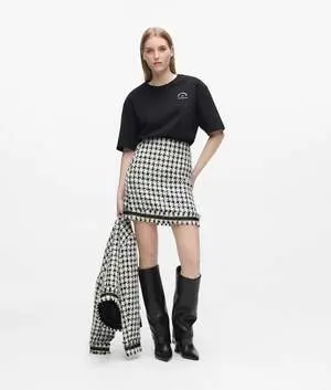 Karl Lagerfeld Rue St-guillaume Organic Cotton Oversized T-shirt - Black