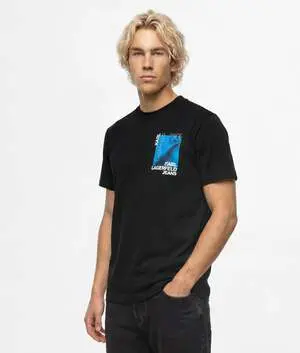 KL JEANS Ombré Box Logo T-shirt - Black