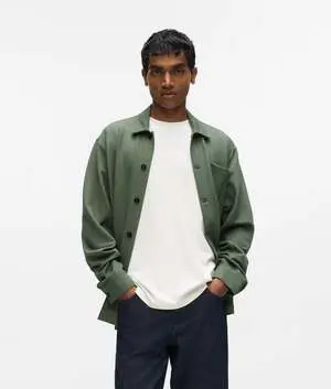 Karl Lagerfeld Buttoned Overshirt - Thyme