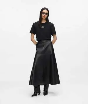 Karl Lagerfeld Rhinestone Autograph T-shirt - Black