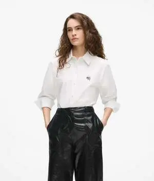 Karl Lagerfeld Ikon Buttoned Cotton Shirt