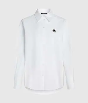 Karl Lagerfeld Ikon Buttoned Cotton Shirt
