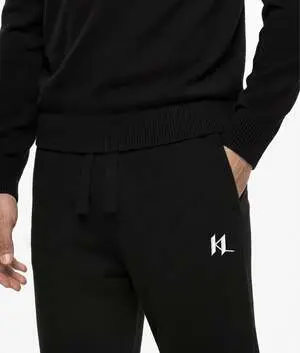Karl Lagerfeld Monogram Cashmere Blend Loungewear Pants