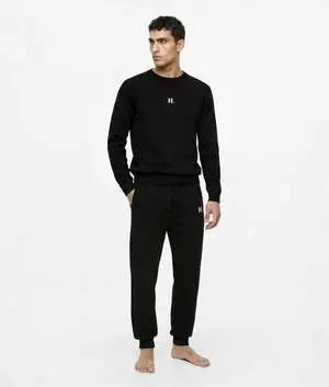 Karl Lagerfeld Monogram Cashmere Blend Loungewear Pants