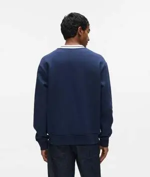 Karl Lagerfeld Ikon Striped Neck Sweatshirt