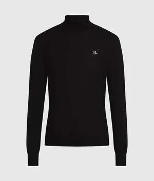 Karl Lagerfeld Monogram Wool Turtleneck Sweater
