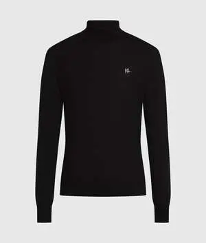Karl Lagerfeld Monogram Wool Turtleneck Sweater