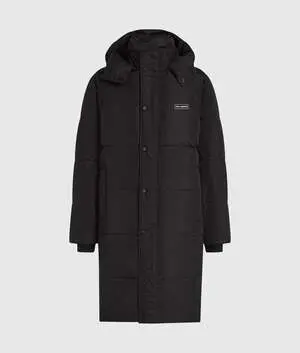 Karl Lagerfeld Long Hooded Puffer Jacket