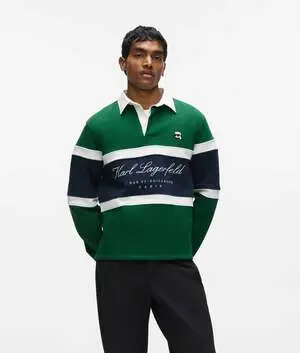 Karl Lagerfeld Ikon Polo Sweatshirt - Evergreen