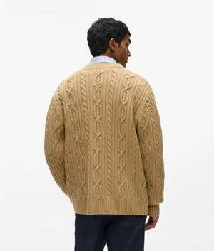 Karl Lagerfeld Ikon Cable Knit Cardigan
