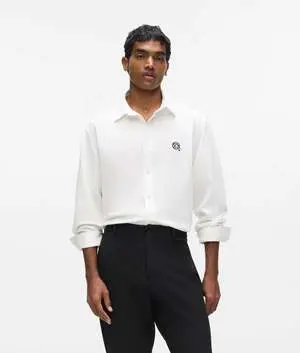 Karl Lagerfeld Ikon Oxford Cotton Shirt - White