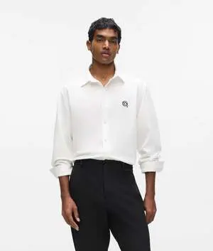Karl Lagerfeld Ikon Oxford Cotton Shirt - White