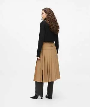 Karl Lagerfeld Pleated Midi Skirt