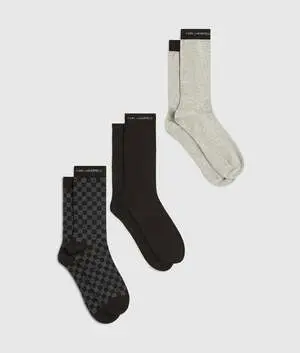 Karl Lagerfeld Three-pack Socks
