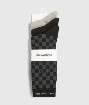 Karl Lagerfeld Three-pack Socks