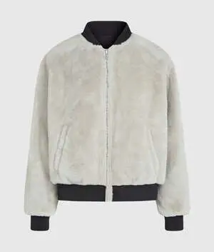 KL JEANS Reversible Faux-fur Bomber Jacket