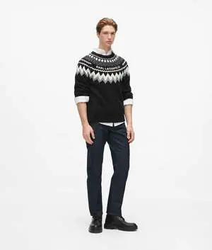 Karl Lagerfeld Fairisle Knitted Sweater