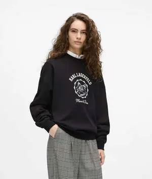 Karl Lagerfeld Ikon Choupette Muse Sweatshirt - Black
