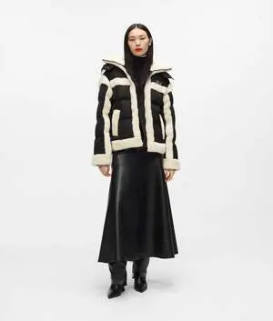 Karl Lagerfeld Faux-shearling Puffer Jacket