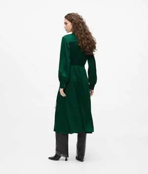 Karl Lagerfeld Satin-finish Wrap Dress