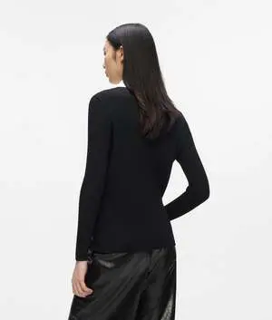 Karl Lagerfeld Knitwear Top With Contrasting Collar