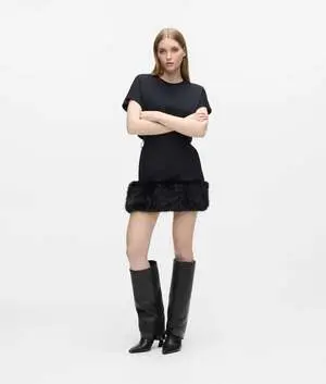 Karl Lagerfeld Faux-fur Mini Skirt