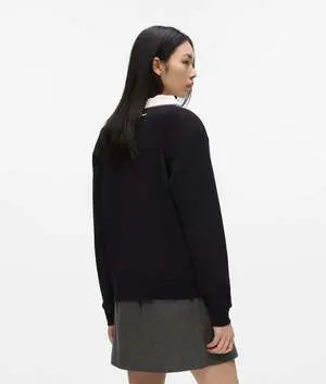 Karl Lagerfeld Ikon V-neck Sweatshirt - Black
