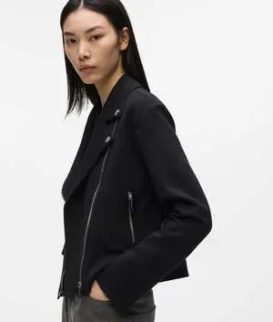 Karl Lagerfeld Zip-up Biker Sweatshirt