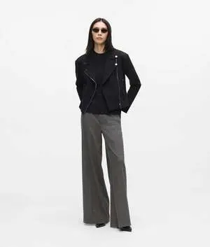 Karl Lagerfeld Zip-up Biker Sweatshirt