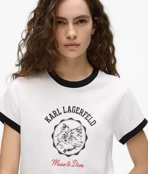 Karl Lagerfeld Ikon Choupette Muse T-shirt
