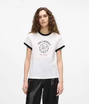 Karl Lagerfeld Ikon Choupette Muse T-shirt - White