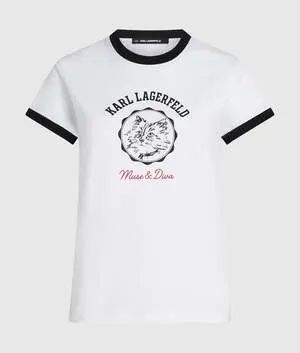 Karl Lagerfeld Ikon Choupette Muse T-shirt