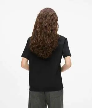 Karl Lagerfeld Ikon Choupette Sketch T-shirt - Black