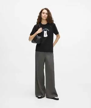 Karl Lagerfeld Ikon Choupette Sketch T-shirt - Black