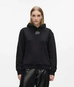 Karl Lagerfeld Rhinestone Autograph Hoodie