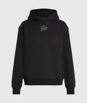 Karl Lagerfeld Rhinestone Autograph Hoodie