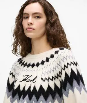 Karl Lagerfeld Alpine Knitted Sweater