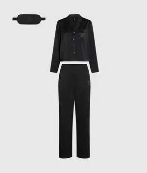Karl Lagerfeld Autograph Rhinestone Pajama Set