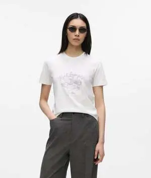Karl Lagerfeld KARL LAGERFELD Après Ski Club Graphic T-shirt White