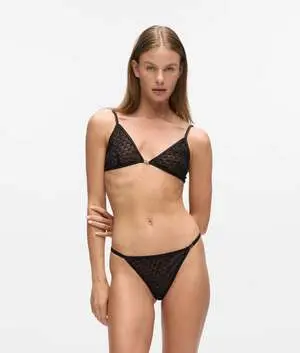 Karl Lagerfeld Autograph Triangle Bra - Mesh