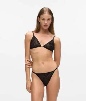 Karl Lagerfeld Autograph Triangle Bra - Mesh